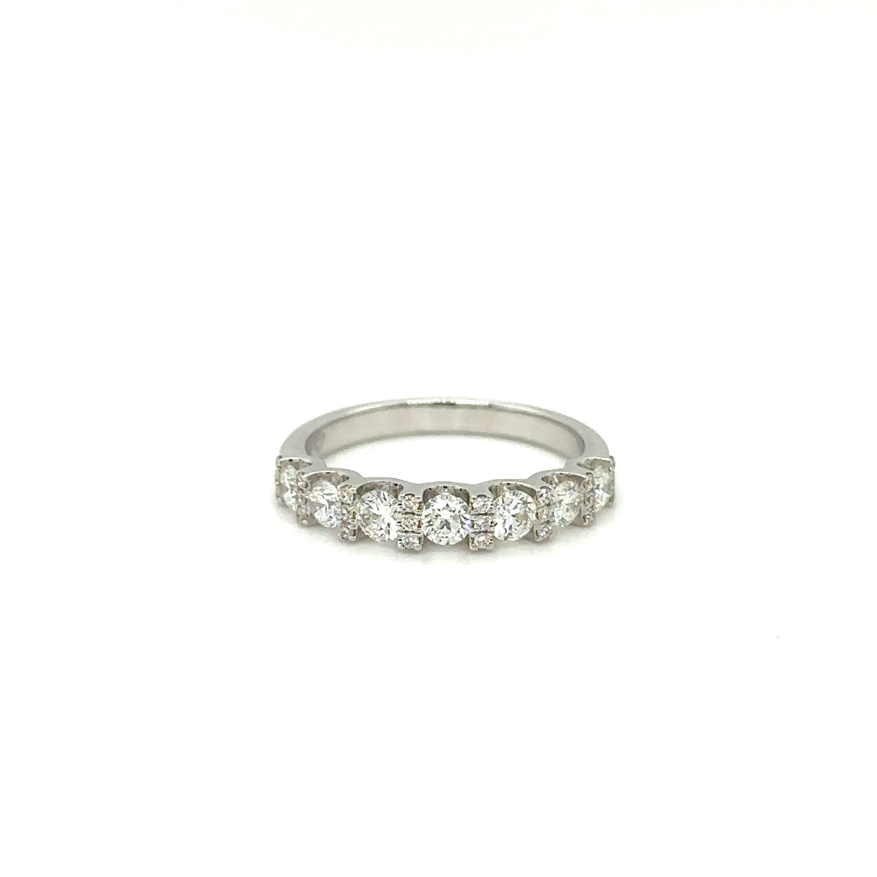 Madeline Tension Set Diamond Eternity Band | Halo Diamonds